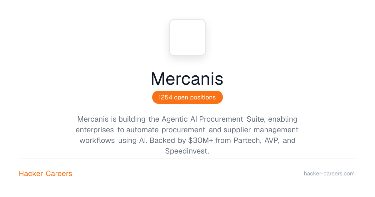 Mercanis Jobs | Hacker Careers