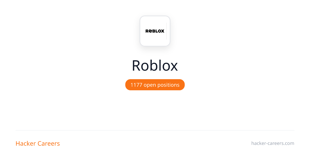Roblox Jobs | Hacker Careers